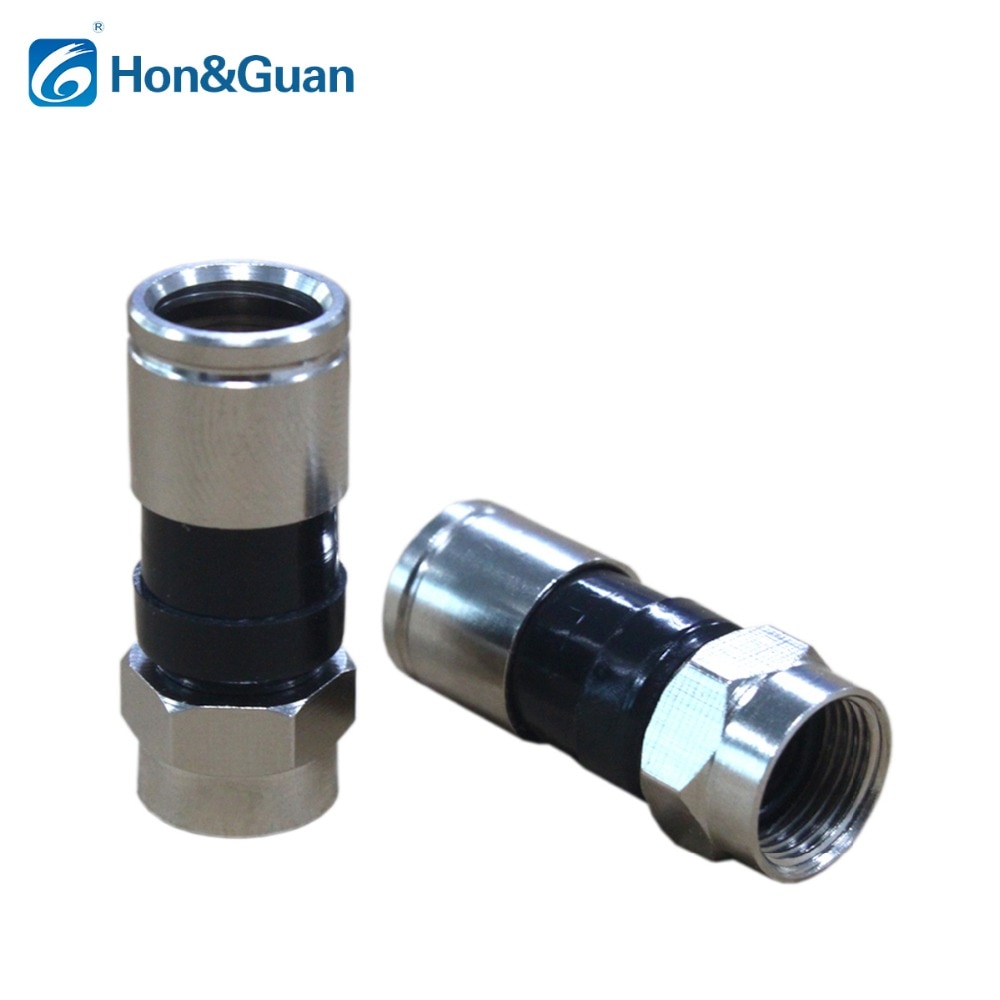 Hon&Guan 100pcs RG6 Coax Compression Cable Con... – Grandado