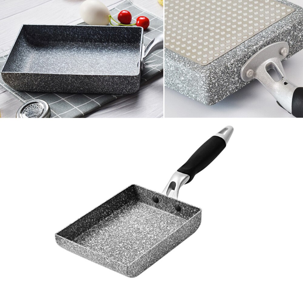 Non-stick Omelette Pan Rectangular Coating Egg Fry... – Grandado
