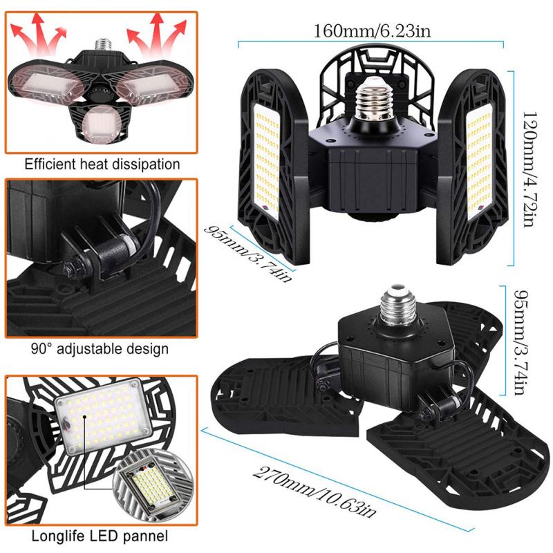 E26 80W Motion Activated Plafondlamp 8000LM AC85-2... – Grandado