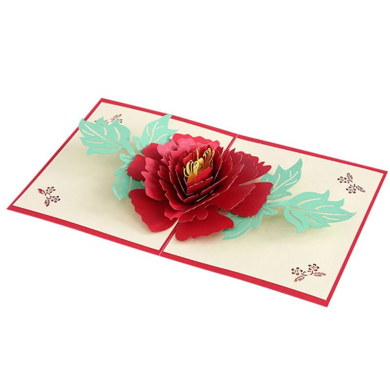 Valentine's Day 3D Flower Invitation Card Folding ... – Grandado