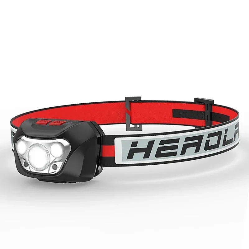 LED+COB Headlamp AAA Battery Headlight Outdoor Cam... – Grandado