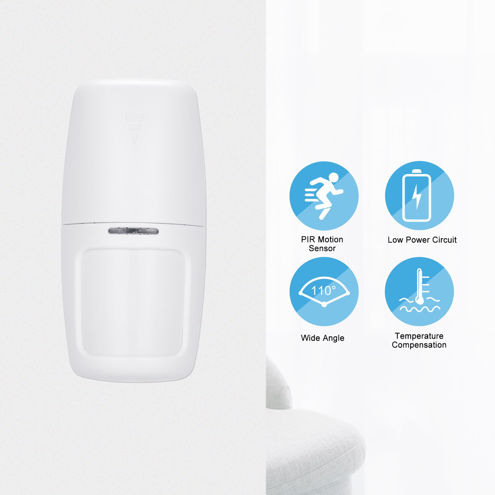 PIR Wireless PIR Motion Sensor RF 433Mhz Infrared ... – Grandado