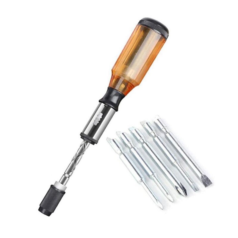 Push Pull Ratchet Screwdriver Set 5 in 1 Screwdriv... – Grandado