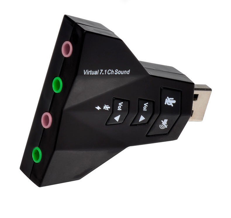 Dubbele Geluidskaart Virtual 7.1 Kanaals USB 2.0 A... – Grandado