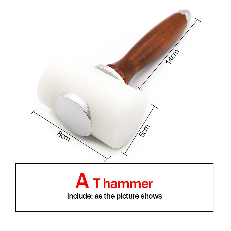 Diy Lederen Carving Hamer T/Longitudinale Hamer Ho... – Grandado