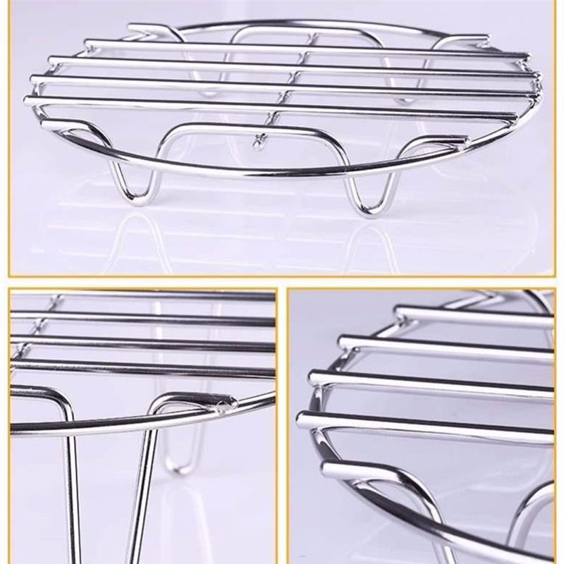 Kitchen High-Foot Stainless Steel Steamer Rack Veg... – Vicedeal