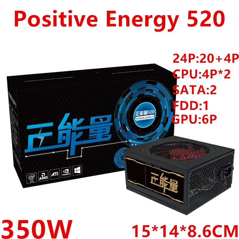 Pc Psu Voor Xinhang Vermogen 350W Piekvermogen 520... – Vicedeal