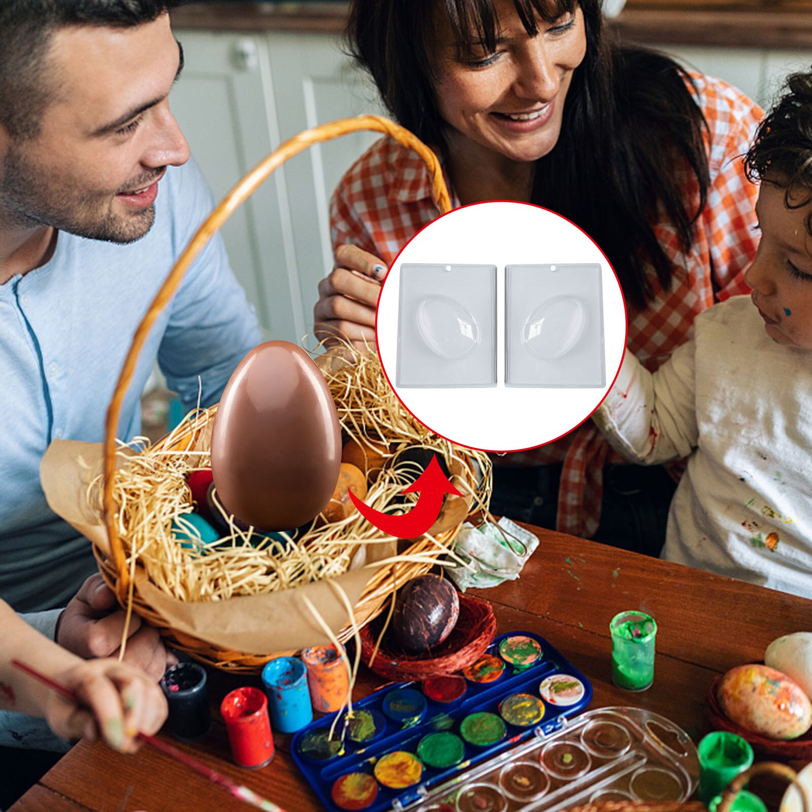 1 Cavity Easter Egg Shaped Bakeware Mould Dessert ... – Grandado