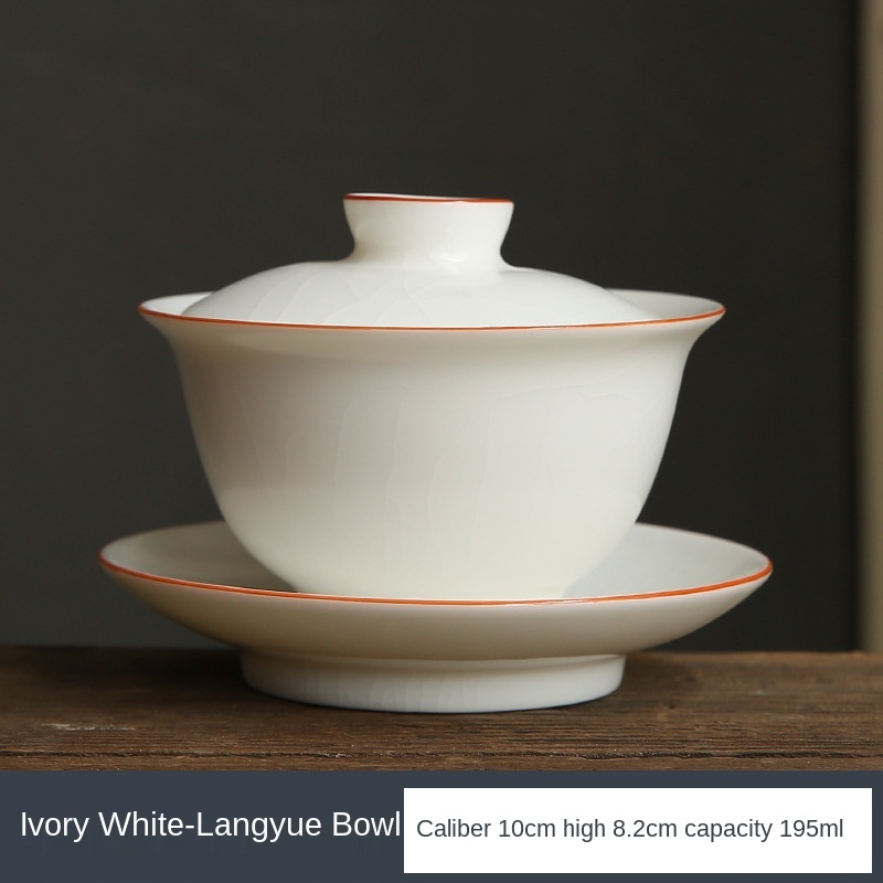 Ru Ware Sancai Gaiwan Tea Cup Large Handmade Ice C... – Grandado