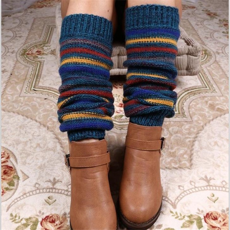 Women's Thick Winter cashmere Knitted Leg Warmers ... – Grandado