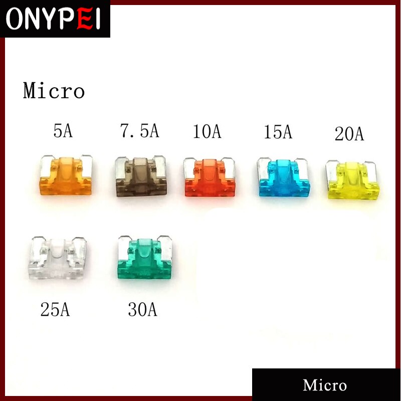 10pcs Micro Car Fuses 5A 7.5A 10A 15A 20A 25A 30A ... – Grandado