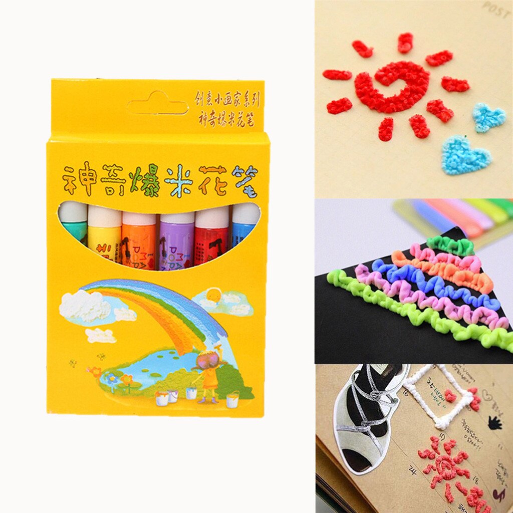 6pcs / set Magic Popcorn Pen for Kids DIY Drawing ... – Vicedeal