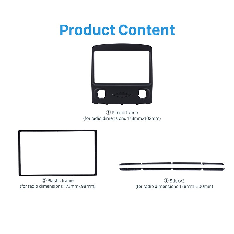 Seicane-Interface stéréo Double Din | Fascia pour ... – Grandado
