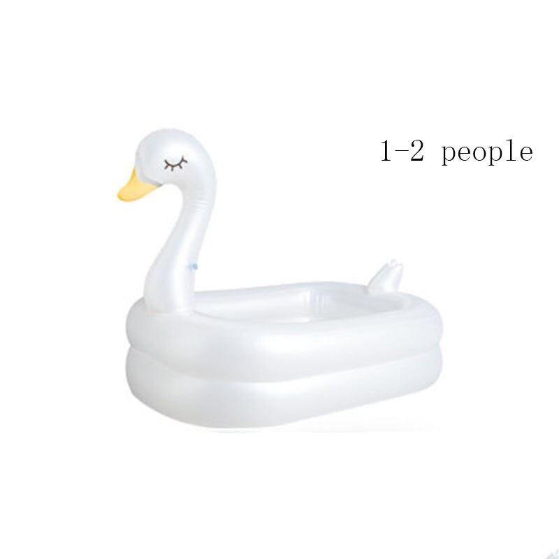 Swan Inflatable Swimming Pool Large Adult Children... – Grandado