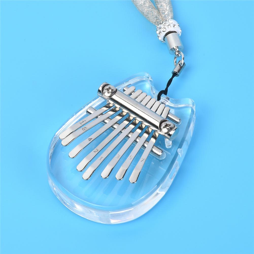 Portable Thumb Piano Crystal Kalimba Instrument 8 ... – Grandado