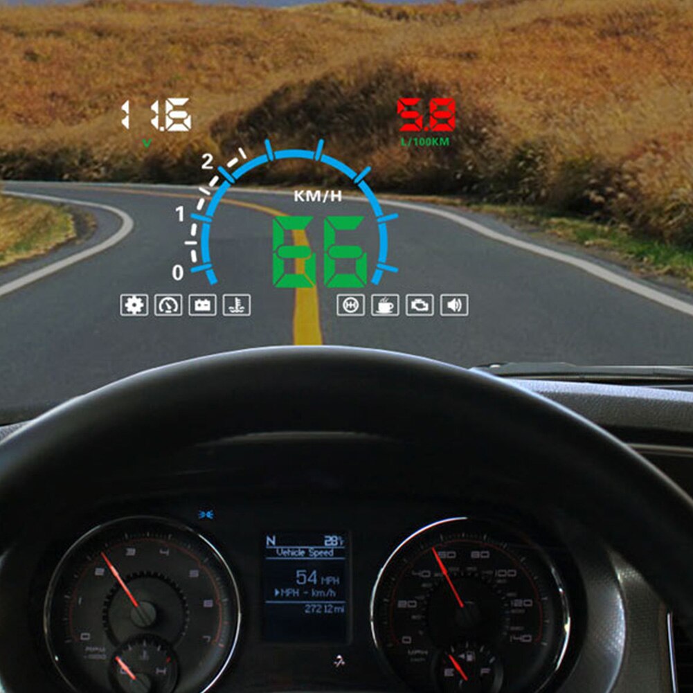 E350 OBD2 HUD Clear Speedometer Head Up Display Ca... – Grandado