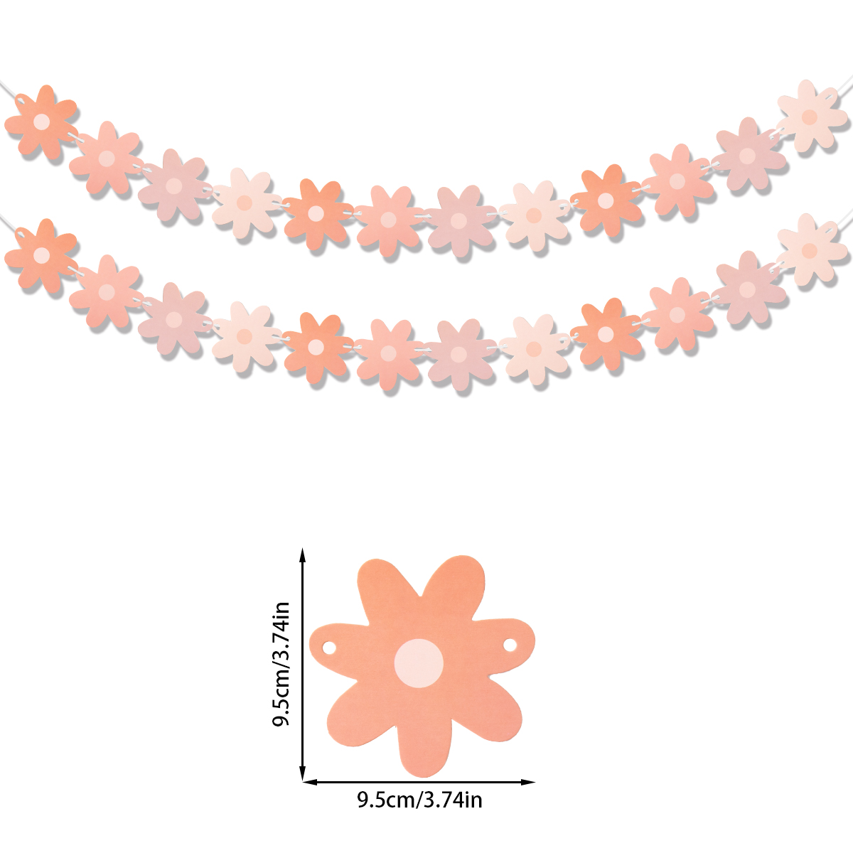 Daisy Banner Boho Daisy Flower Paper Garlands Hang... – Vicedeal