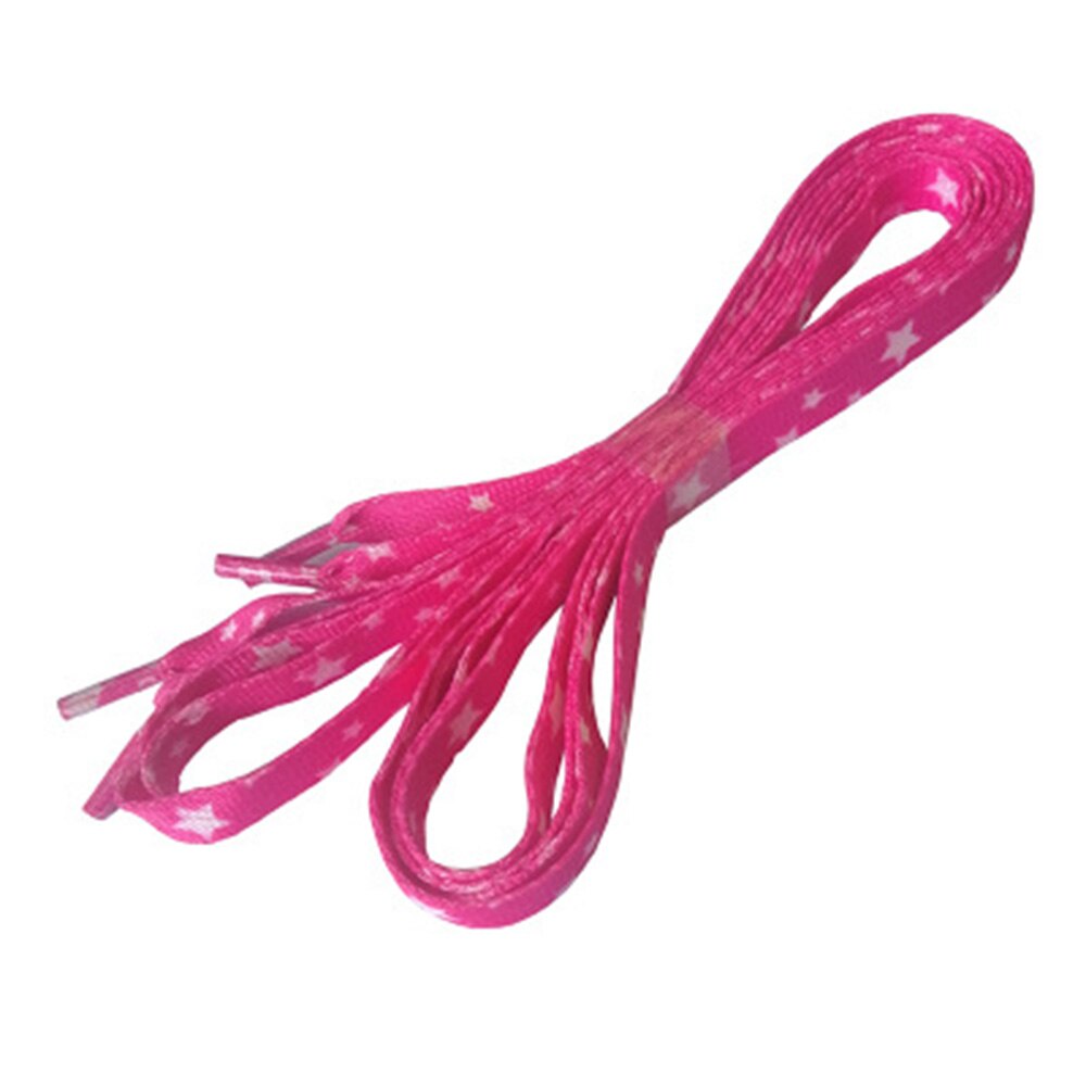 Lacets à imprimé étoile rose, 1 paire, lacets plat... – Grandado