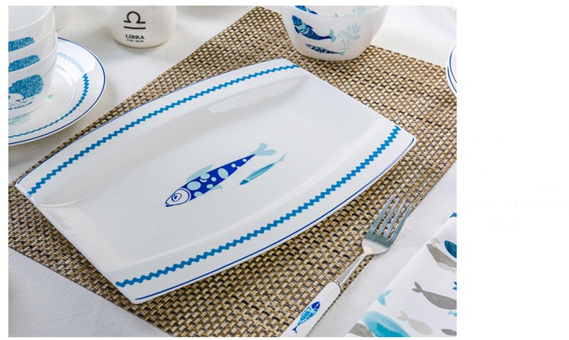 12 inch, real bone china serving plate for fish, f... – Vicedeal