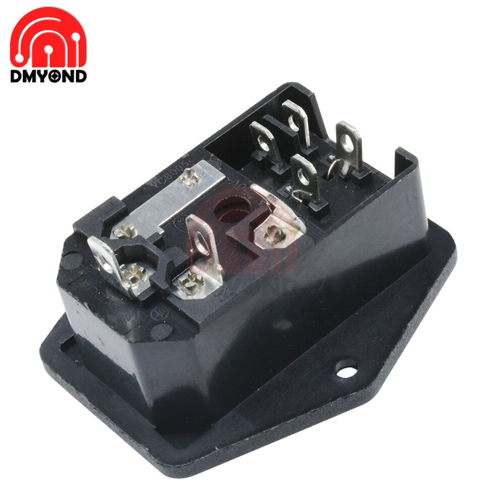 AC 250V 10A Zwart Rood 3-Pin Terminal Stopcontact ... – Vicedeal