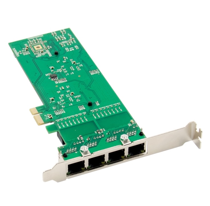 pcie x1 1000m lan 4-Port RJ45 Gigabit Ethernet PCI... – Grandado