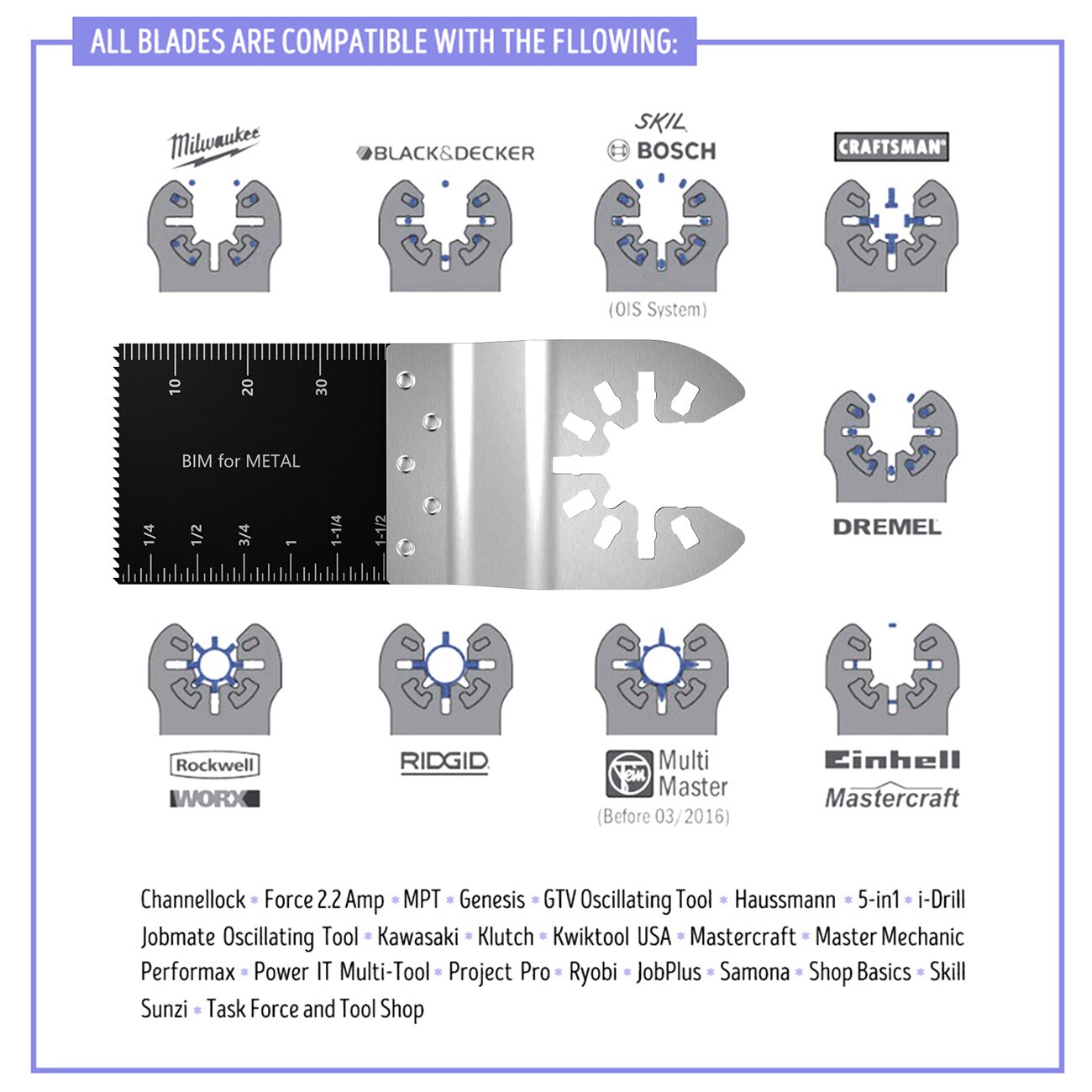 30 stk oscillerende savklinge træ metal plast skær... – Grandado