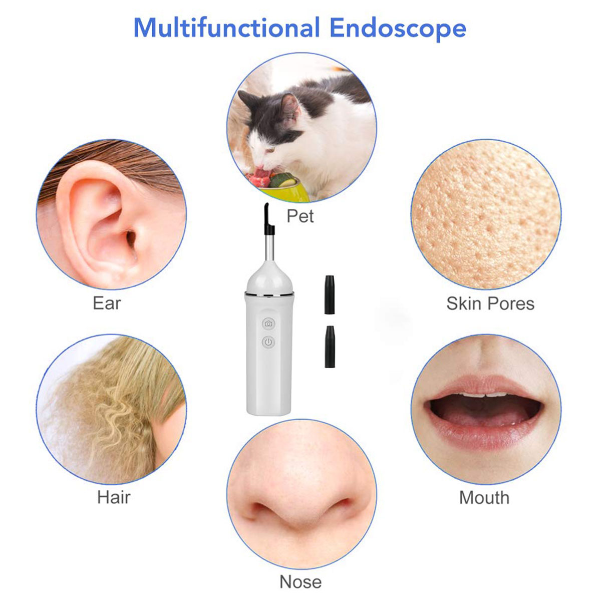 WiFi Ear Otoscope Wireless HD720P Digital Endoscop... – Grandado