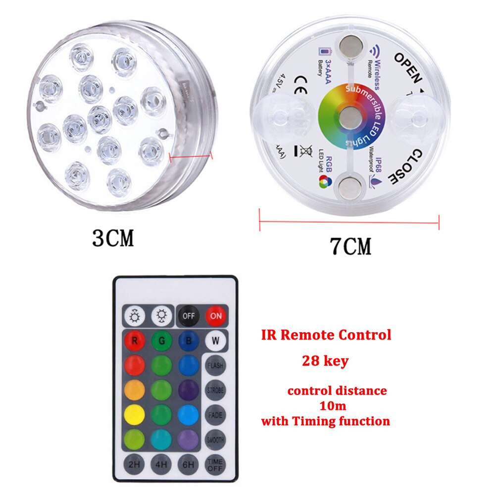 13 Led IP68 Onderwater Kleurrijke Lamp Bad Aquariu... – Vicedeal