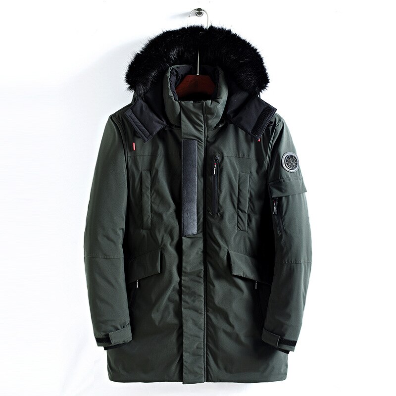 FOJAGANTO Men Parkas Men's Casual Thick Warm Parka... – Grandado