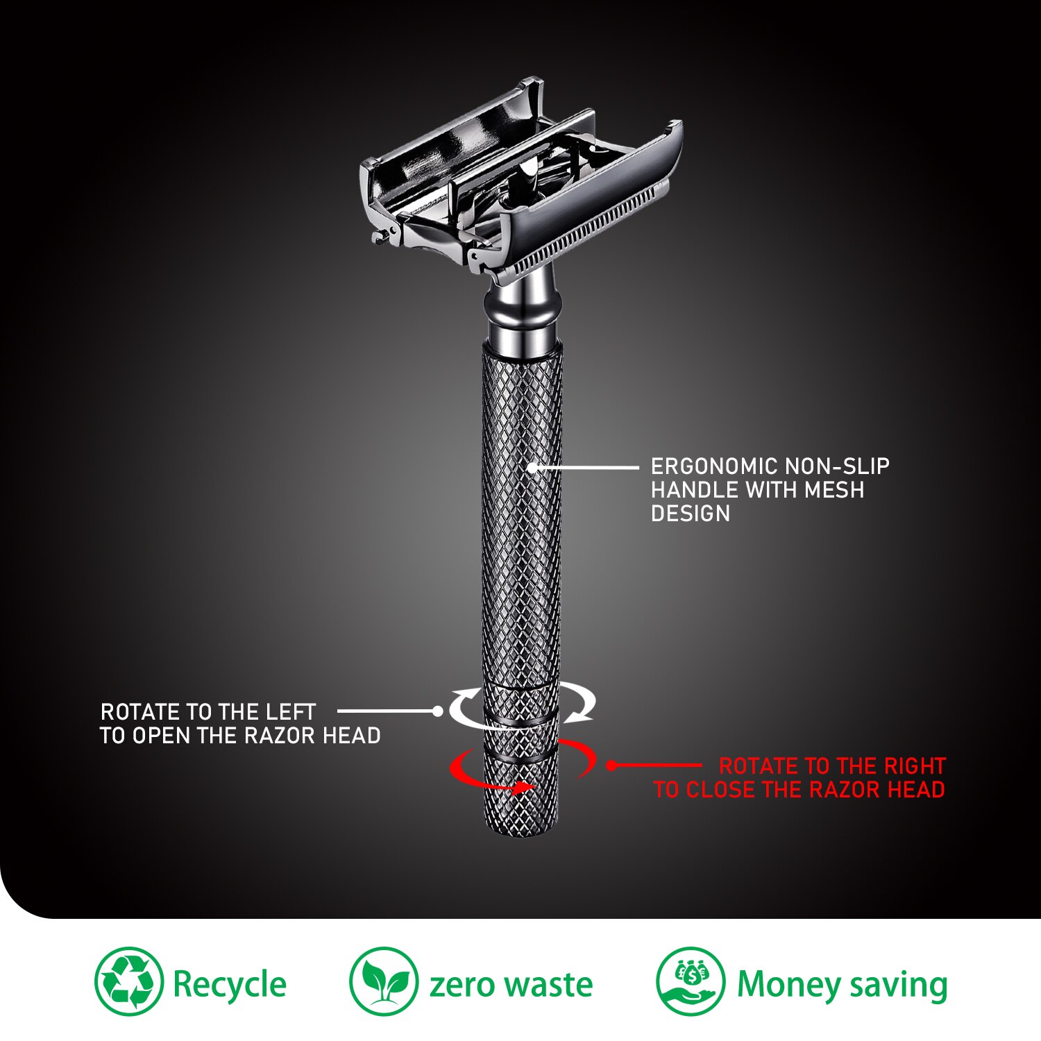 BAILI Butterfly TTO Long Handle Double Edge Safety... – Vicedeal