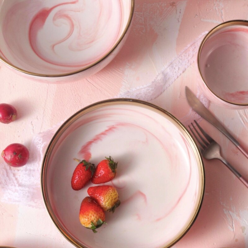 Dinner Plate Set Ceramic Kitchen Plate Tableware S... – Grandado