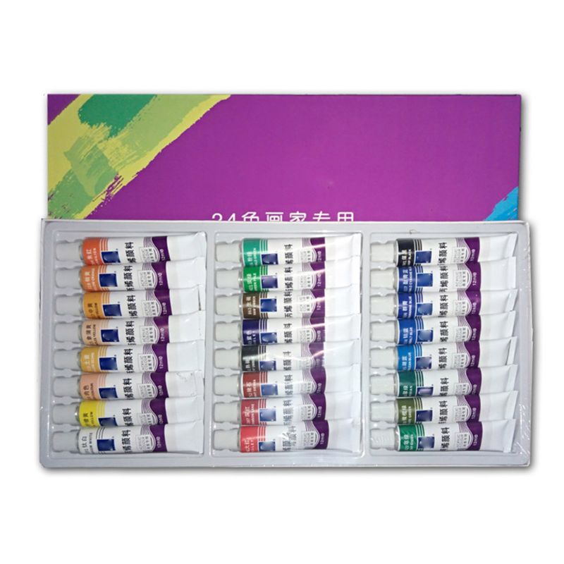 12Ml 12/24 Kleur Professionele Acryl Verf Set Hand... – Grandado