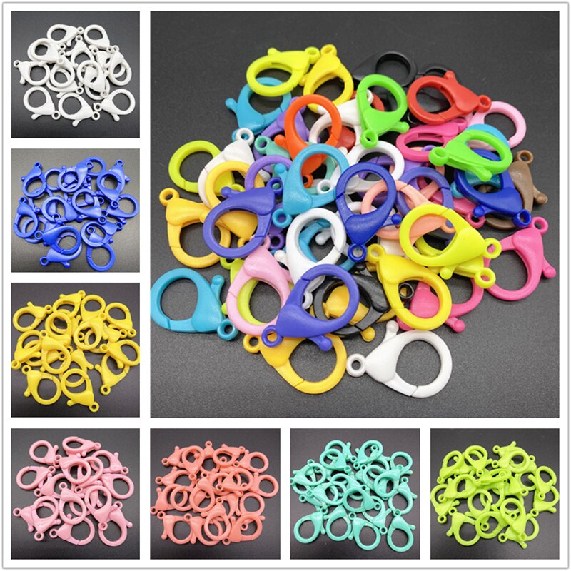 10Pcs 35mm Plastic Lobster Clasp Hooks Keychain En... – Grandado