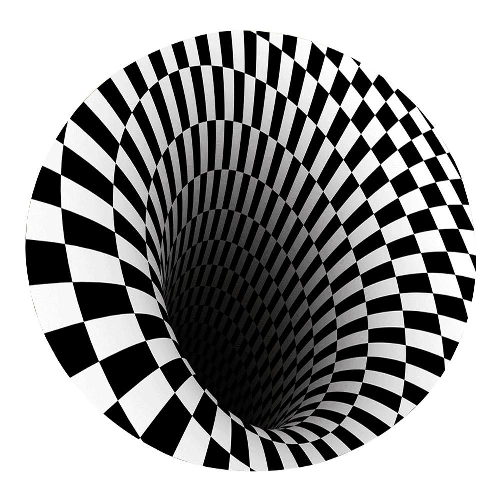 3D Vortex Illusion Rug Swirl Print Optical Illusio... – Vicedeal