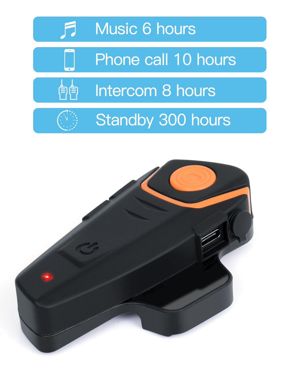 Motorcycle Bluetooth helmet Intercom BT-S2 1000M W... – Grandado