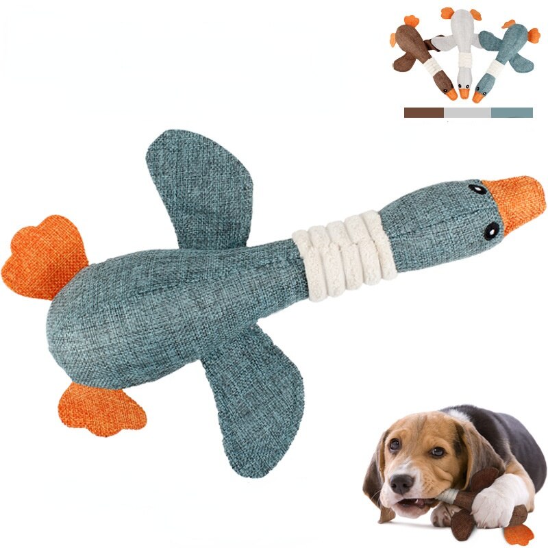 Pet Squeak Dog Toys Puppy Wild Goose Cleaning Teet... – Grandado