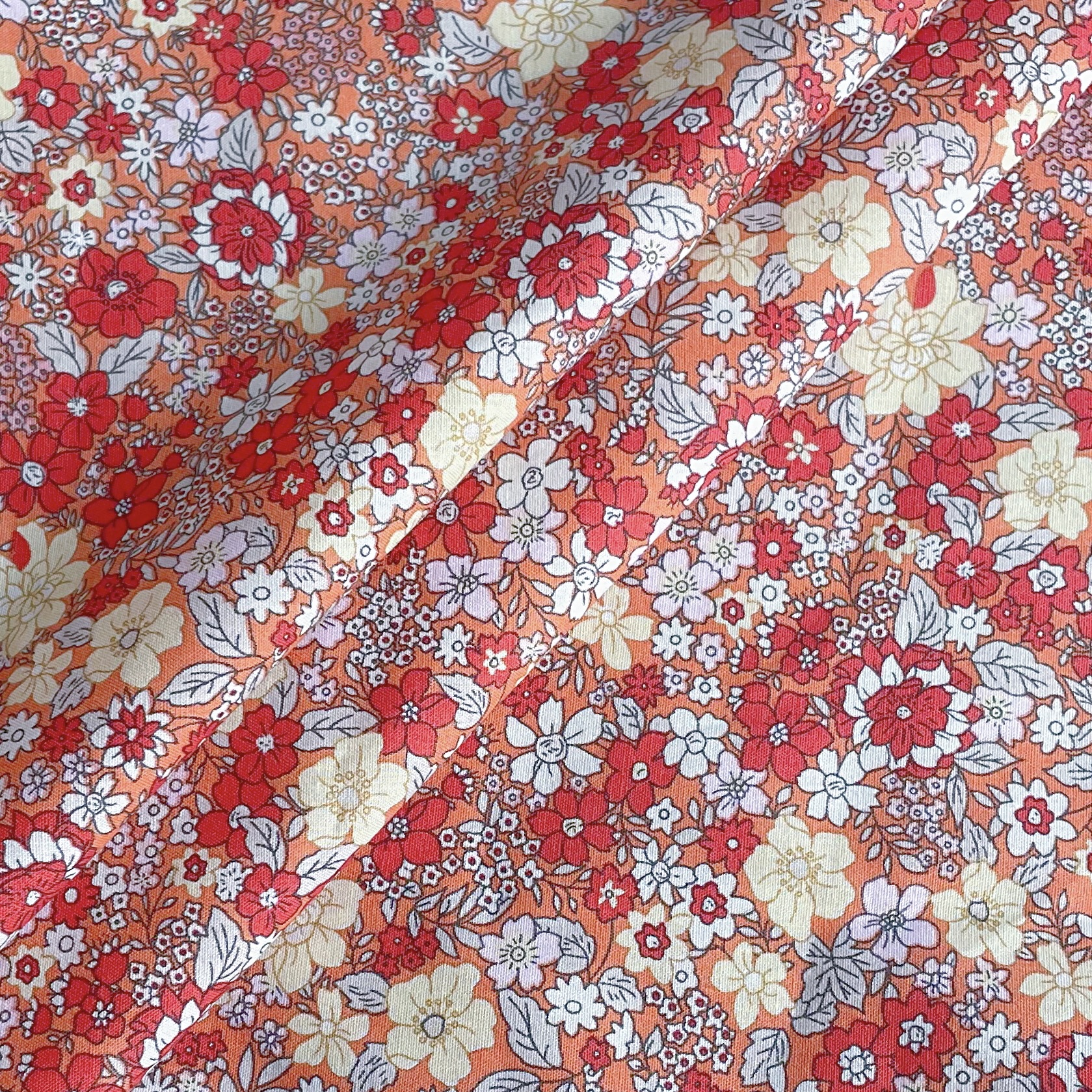 Capel Floral 100% Cotton Poplin fabric 40S Origina... – Grandado