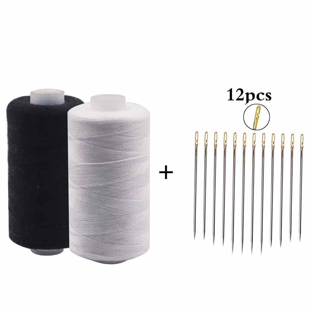 500m Polyester Sewing Thread Spools with 12pcs Sel... – Grandado