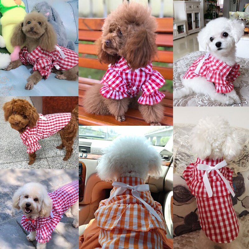 Ropa de perro a cuadros transpirable ropa de cacho... – Grandado