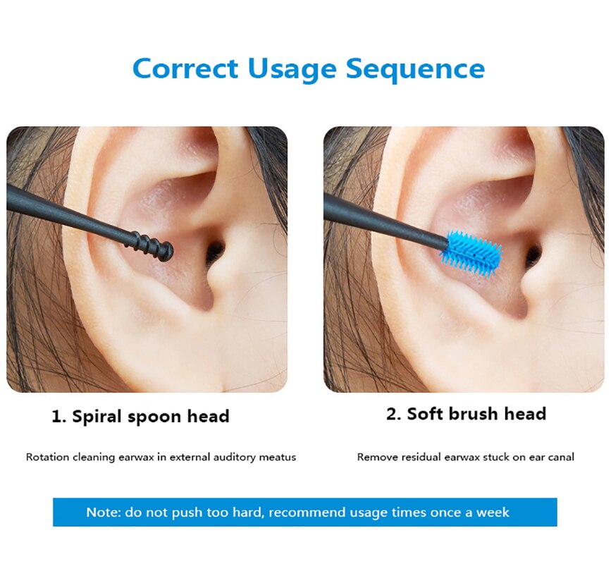 1pcs Soft Silicone Ear Pick Double-ended Earpick E... – Vicedeal