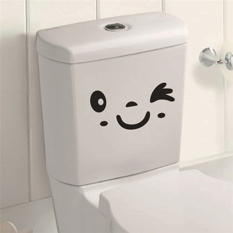 Cute Smile Face Bathroom Stikers Toilet Seat Stick... – Grandado