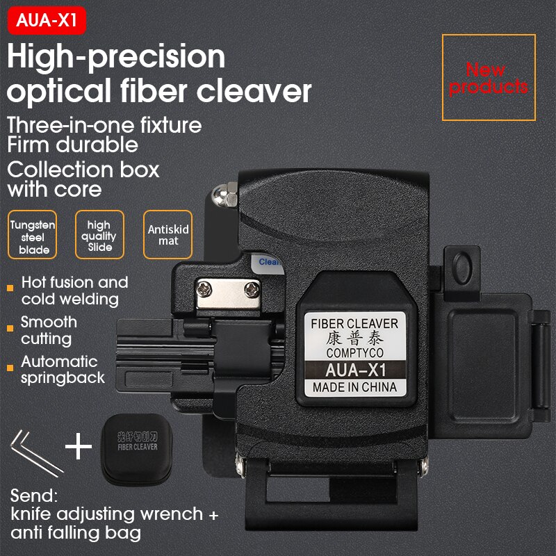 AUA-X1 High-precision fiber cleaver with waste fib... – Grandado