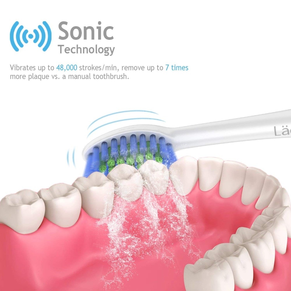 Electric Toothbrush Sonic toothbrush with 4 brush ... – Grandado