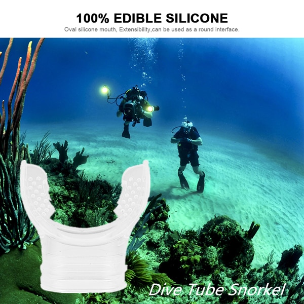 Dive Tube Snorkel Silicone Clear Underwater Diving... – Vicedeal