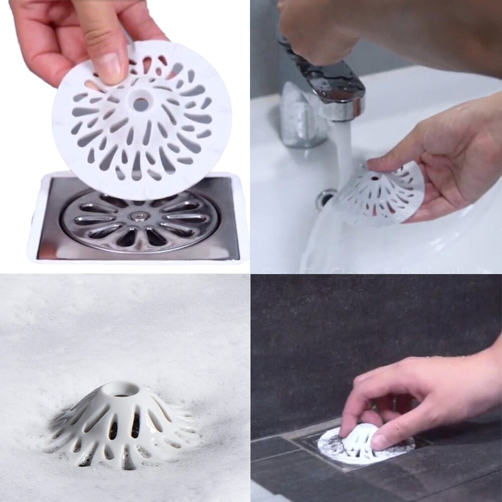 Kitchen Sink Drain Cover Shower Hair Catcher Silic... – Grandado