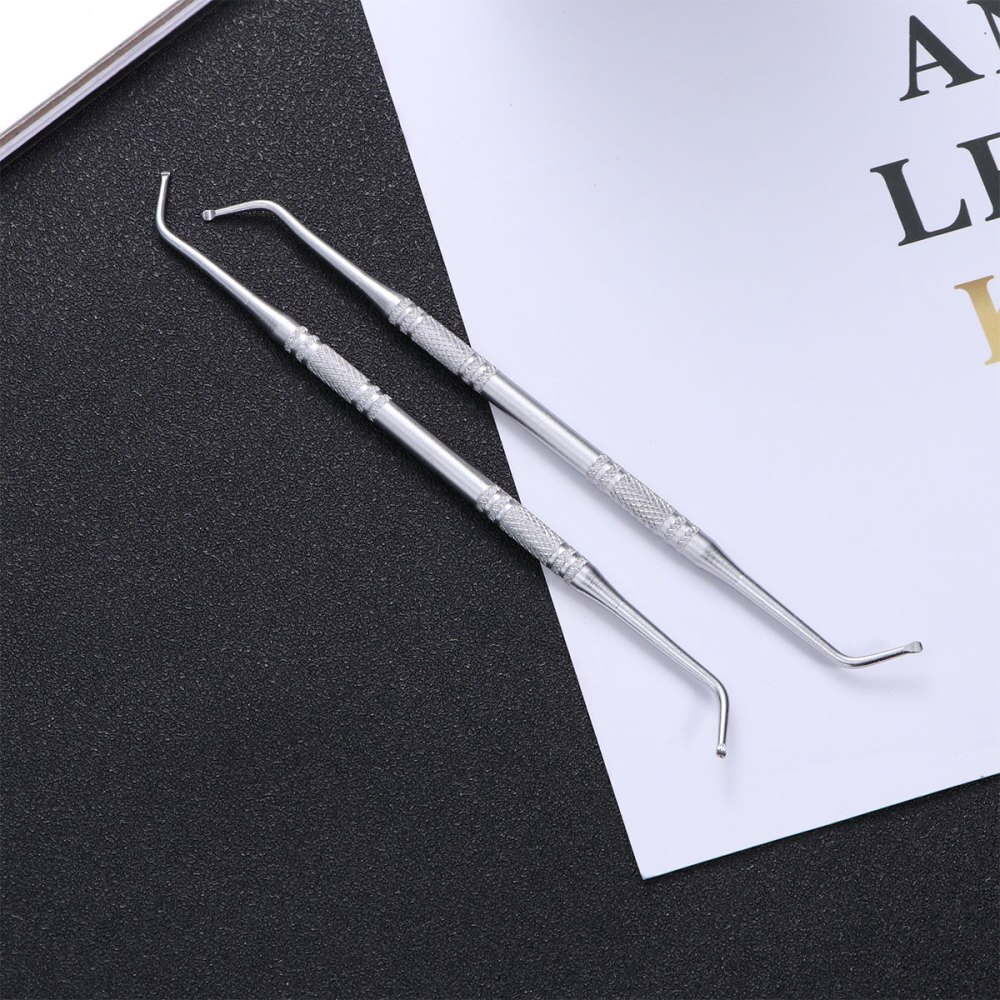 2PCS Stainless Steel Toenail Nail Cleaner Double-S... – Vicedeal