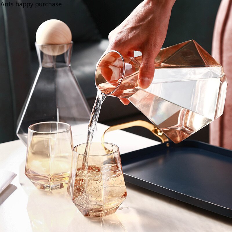 1380ml Glass Cold Kettle with Wooden Ball Stopper ... – Grandado