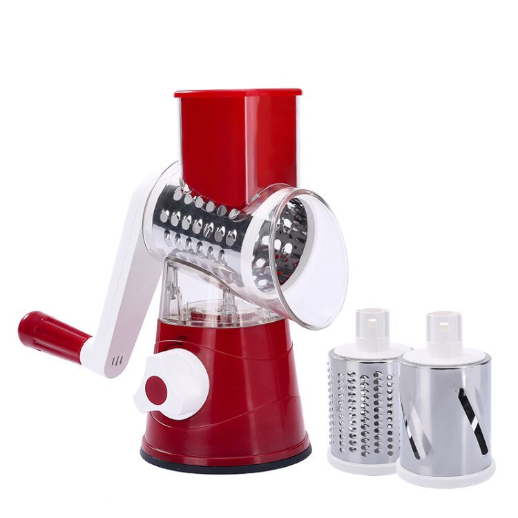 3 In 1 Rotary Vegetable Slicer with Handle Nuts Gr... – Vicedeal