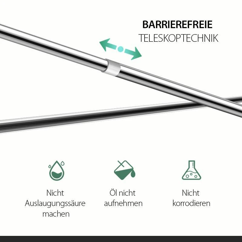 Adjustable Curtain Rod Metal Extendable Shower Cur... – Vicedeal