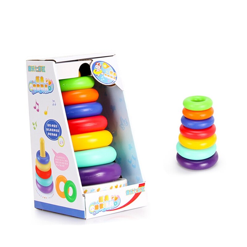 Baby Bells Blocks Ring Toys Childrens Colorful Rin... – Grandado